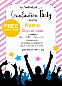 Free Printable 8th Grade Graduation Invitations Templates Graduation ...