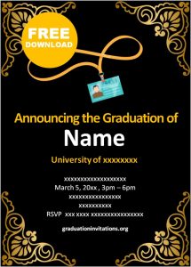 Free Printable Journalism Graduation Invitations Templates Graduation ...